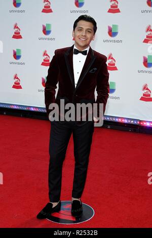 Christian Nodal at arrivals for 19th Annual Latin GRAMMY Awards ...