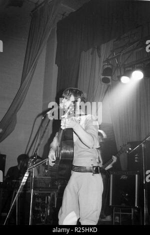 Aztec Camera Live at James Byrom Hall Liverpool circa 1983 Stock Photo ...