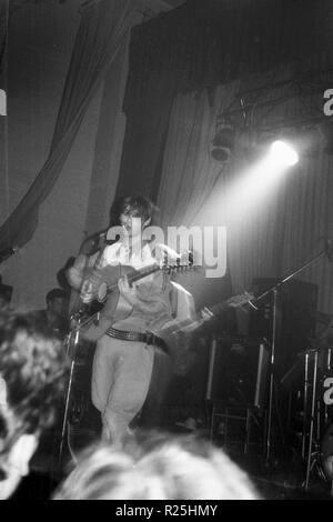 Aztec Camera Live at James Byrom Hall Liverpool circa 1983 Stock Photo ...