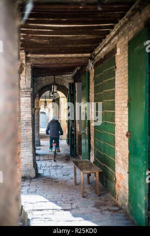 Local people in the street of Urbania, Italy, Europe Stock Photo - Alamy