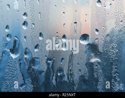 Frosted glass texture with steam & water drops Stock Photo - Alamy