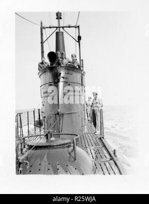 WWII Italian submarine sailing - second world war Stock Photo - Alamy