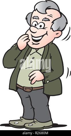 cartoon happy man Stock Vector Image & Art - Alamy