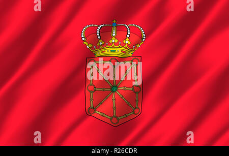 Navarro 3D waving flag illustration. Texture can be used as background ...