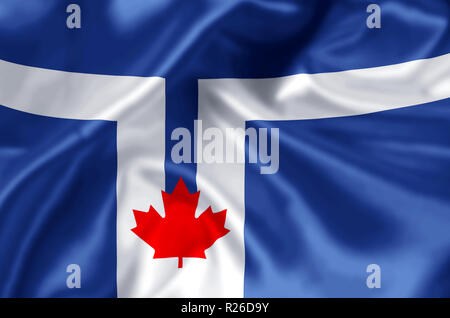 Toronto Flag waving and closeup flag illustration. Perfect for ...