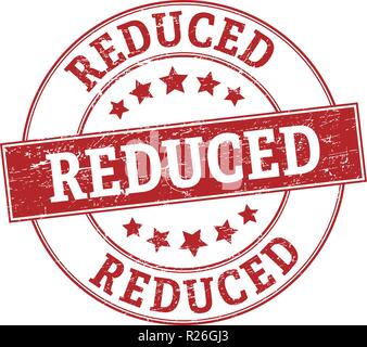reduce stamp. reduce sign. round grunge label Stock Vector Image & Art ...