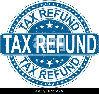 VAT refund sign or stamp on white background, vector illustration Stock ...