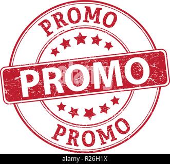Promo grunge rubber stamp on white background, vector illustration ...