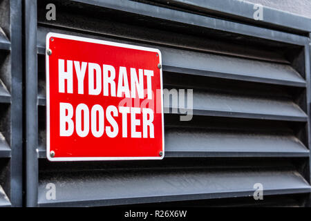 Fire hydrant booster Stock Photo - Alamy