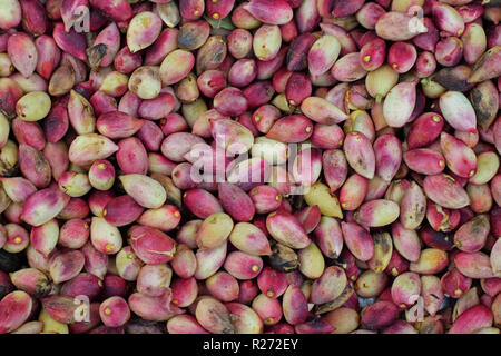 Fresh raw pistachio nuts in shell natural background Stock Photo Alamy