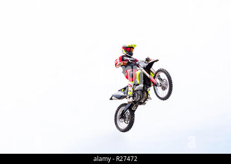 Motorcycle acrobatics performed by Majestic Spectacular at Canoe Lake ...