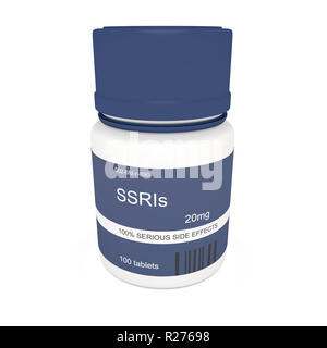 Medicine Concept: Blue Pill Bottle Diazepam Addiction, 3d illustration ...