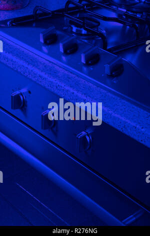 close up shot of stove and oven in domestic kitchen Stock Photo - Alamy