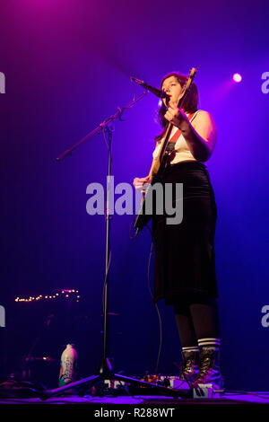 Lucy Dacus live in concert - Jacob Blizard (guitar) and Sarah Goldstone ...