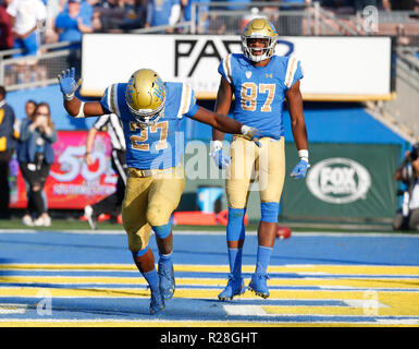 UCLA Bruins running back Joshua Kelley (27) during the UCLA Bruins vs ...