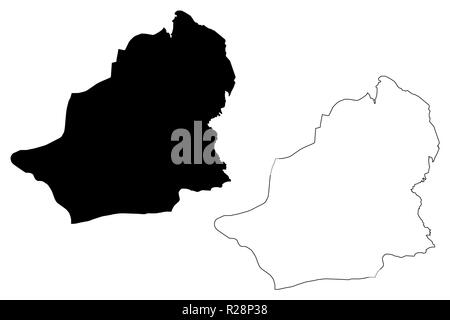 Kars (Provinces of the Republic of Turkey) map vector illustration ...