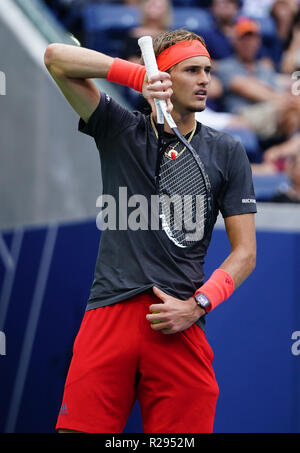 German tennis player Alexander Zverev testing diabetes on glucose meter ...