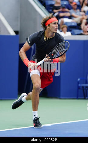 German tennis player Alexander Zverev testing diabetes on glucose meter ...