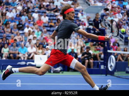 Alexander Zverev of Germany during a practice session at the All ...