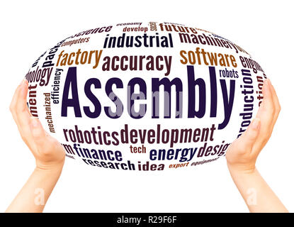 Assembly word cloud concept Stock Photo - Alamy