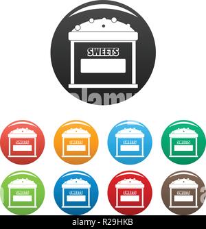 Sweets selling icon. Simple illustration of sweets selling vector icon ...