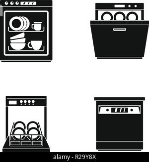 Washing Dishes icon vector, filled flat sign, solid pictogram isolated ...