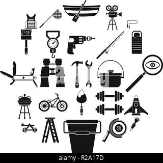 Rigging icons set, simple style Stock Vector Image & Art - Alamy