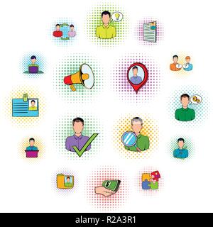 Pop art handshake vector icon isolated on white Stock Vector Image ...