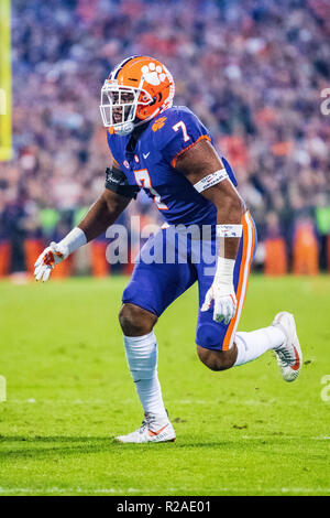 Clemson Tigers defensive end Austin Bryant (7) and Clemson Tigers wide ...