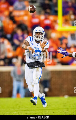 Duke Blue Devils quarterback Quentin Harris (18) during the NCAA ...