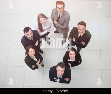 view from the top. young and promising business people Stock Photo - Alamy