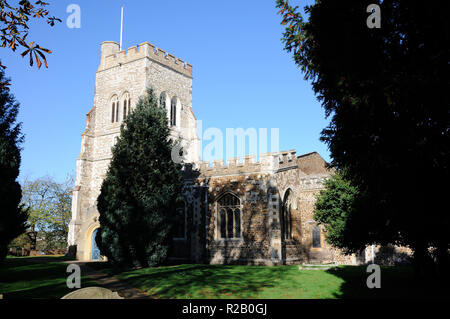Parish Church of St Mary, Henlow, Bedfordshire, England, UK Stock Photo ...