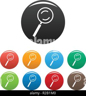 Cursor magnifier element icon. Simple illustration of cursor magnifier ...