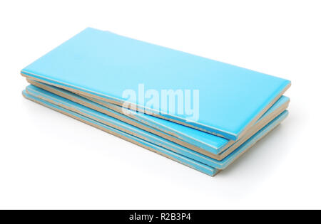 Ceramic tiles isolated on white Stock Photo - Alamy