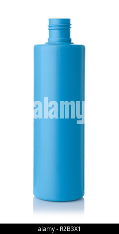 Open blue gel container on wooden white table Stock Photo - Alamy