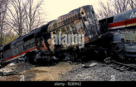Silver Spring, Maryland 2-17-1996 The wrecked and burned remains of the ...