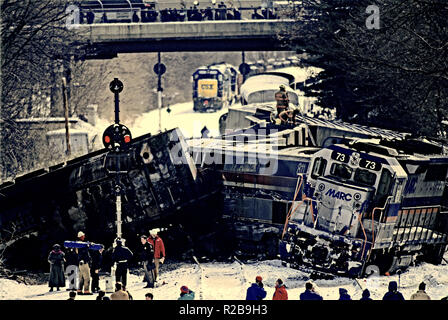 Silver Spring, Maryland 2-17-1996 The wrecked and burned remains of the ...