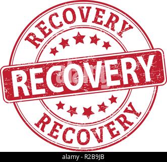 recovery stamp. recovery sign. round grunge label Stock Vector Image ...