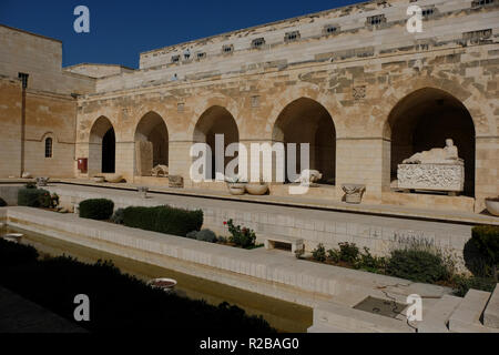 Jerusalem, Israel, Palestine Inner courtyard of the house of Caiaphas ...
