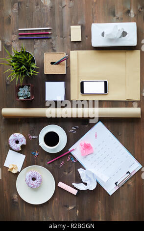 Business workplace with stuff Stock Photo - Alamy