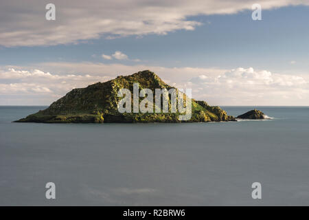 A view of the Great Mewstone at Wembury, Devon UK Stock Photo - Alamy