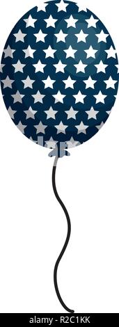 blue balloon helium with stars Stock Vector Image & Art - Alamy