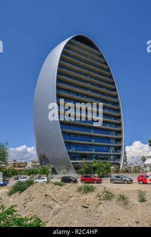 The oval building in Limassol, Cyprus Stock Photo - Alamy
