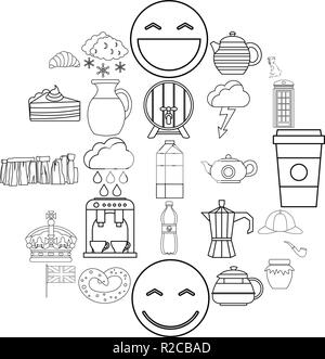 Tincture icons set, outline style Stock Vector Image & Art - Alamy