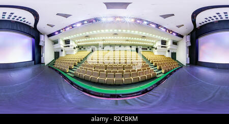 360° view of 360 degree panorama of a theatre interior with rows of ...