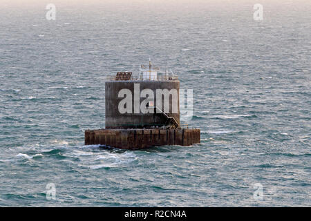 Nab Tower Lighthouse, Portsmouth, Hampshire, England,United Kingdom ...
