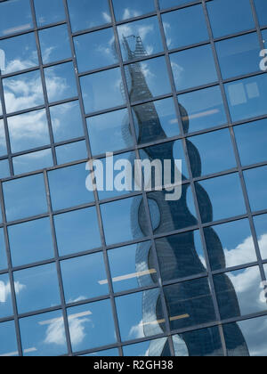 The Shard reflected in a building opposite Stock Photo - Alamy