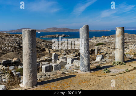At the archaeological site of the "sacred" island of Delos. In the ...
