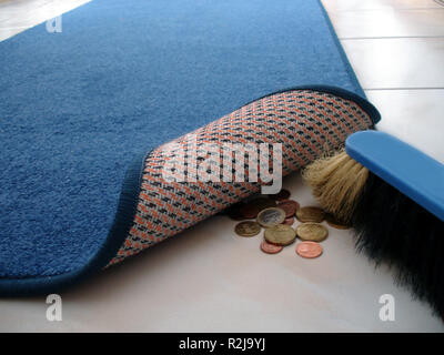 sweep under the carpet Stock Photo: 141065658 - Alamy