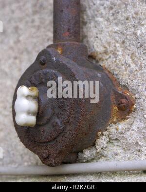 Old Rotary Light Switch Stock Photo - Alamy